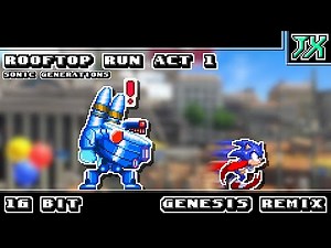 [16-Bit;Genesis]Rooftop Run Act 1 - Sonic Generations