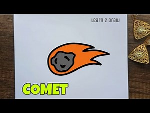 COMET ☄️- How to draw a Comet - Easy Drawing videos for all