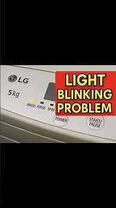 LG Washing Machine Light Blinking Problem | Quick Fix for 5kg Model