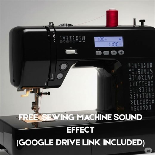 Sewing Machine Sound Effect (FREE Download) #googledrive #soundeffect