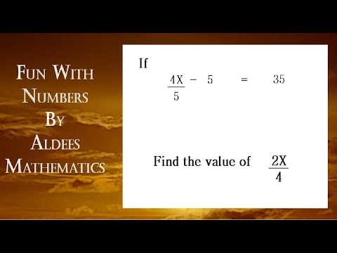 Fun with numbers by Aldees Mathematics - 55