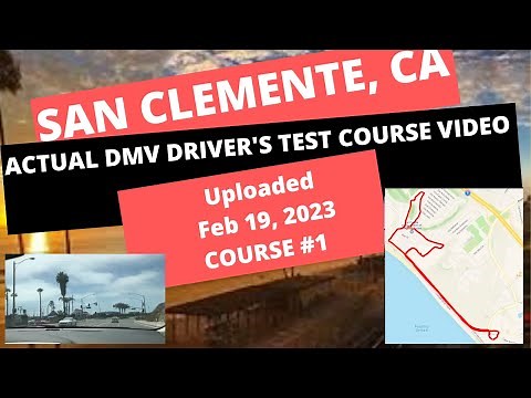*ACTUAL TEST ROUTE* San Clemente California DMV Course #1 - CA Behind The Wheel Driver's License