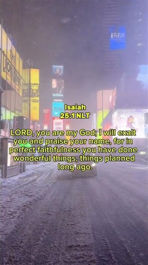 "Wonderful things You planned long ago… fulfilled today #Isaiah251 #GodIsFaithful #PraiseHim