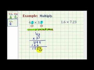 Examples 2: Multiplication of Decimals