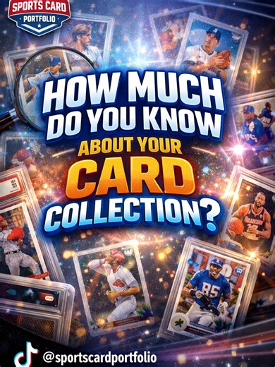 How much do you know about your card collection? Unlock deep insights with sportscardportfolio.io #whodoyoucollect #sportscards #sportscardsinvesting