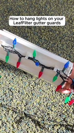 Leaf Home | 🎄How To Hang Lights On Your Gutters: STEP BY STEP! 👇 ☃️ Start by cleaning your gutters to ensure a smooth surface for the hooks. ☃️... | Instagram