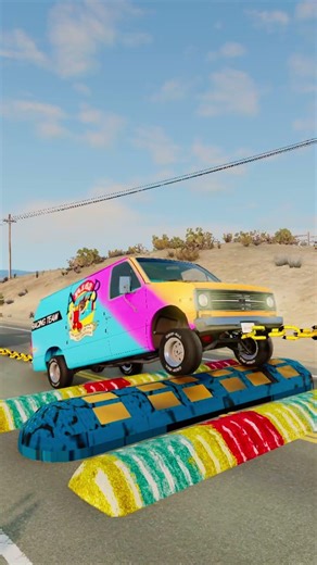 BeamNG.drive Truck vs Reverse Speed Bump E398