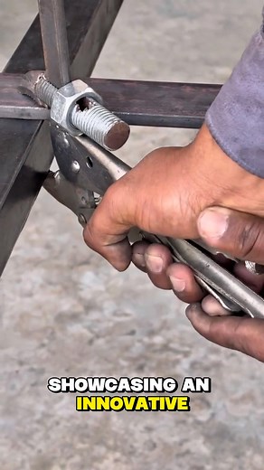 Locking pliers become a handy bolt holder. #ToolHack #DIYFix | Az0782