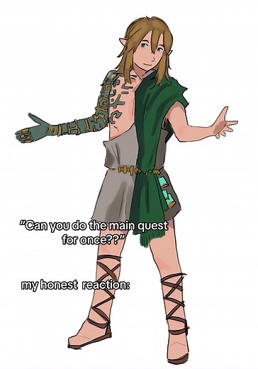 Annoying Arm Link Drawing | Legend of Zelda Tears of the Kingdom