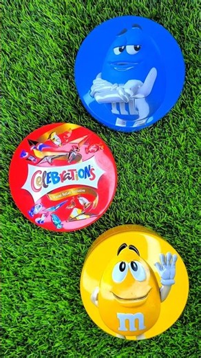 Minutes Satisfying with Rainbow M&M'S Candy Unpacking From Glossy Containers ASMR Beads Surprise