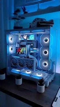 Dream RGB Gaming PC Setup 💙 | Clean & Futuristic Desk Tour ✨