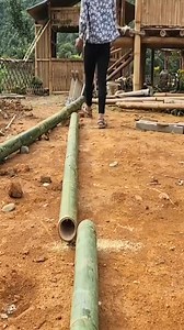 Making arched bamboo truss frames to decorate the road #build #survival #skills #shelter #Outdoors #bushcraft #farm #garden #idea #fire #viral | Alison Netherveth