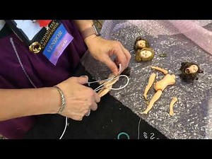 How To Restring a 1950's Hard Plastic Doll with Sandy From Ruby Lane