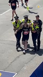 2.6M views · 75K reactions | Heartwarming ❤️️These police officers helped a runner cross the finish line at the 2024 Boston Marathon. | WCVB Channel 5 Boston | Facebook