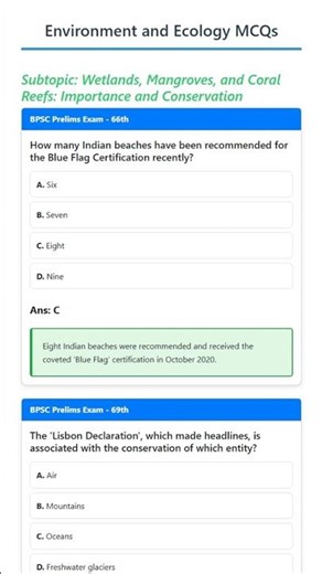 Wetlands, Mangroves, and Coral Reefs: Importance and Conservation