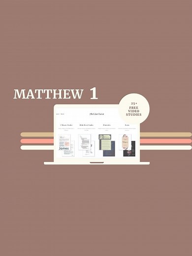 Bible Study Notes for Matthew 1 — 2BeLikeChrist