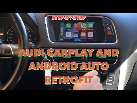 Audi A4 A5 Q5 Q5 Allroad CarPlay, Android Auto, Backup camera retrofit installation tutorial