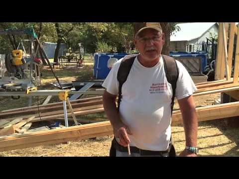 How to cut and install roof rafters on remodel