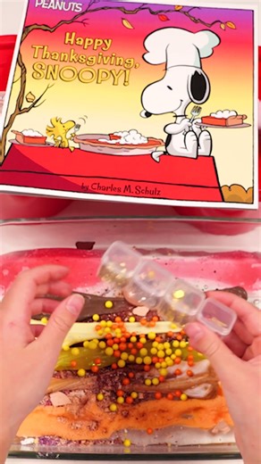 Snoopy Thanksgiving ASMR Slime!