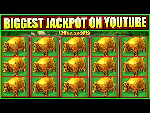 BIGGEST JACKPOT ON YOUTUBE HIGH LIMIT CHINA SHORES SLOT MACHINE