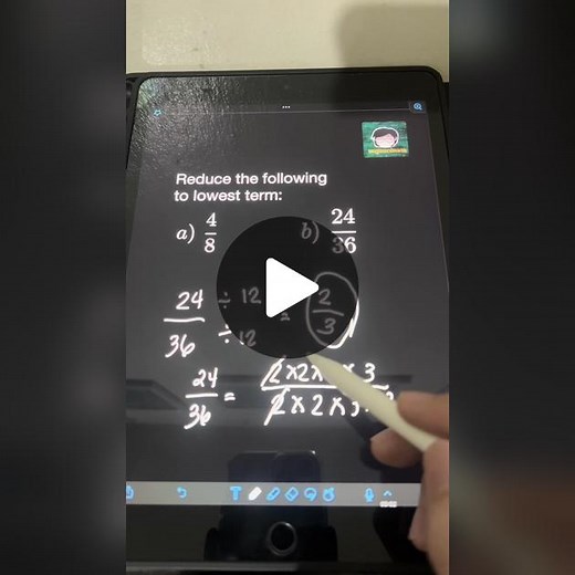 Reducing Fractions To Lowest Terms