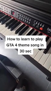 5.3K views · 28 reactions | How to plat GTA IV song in 30 seconds #gta #pianolessons | Onye Favour | Facebook