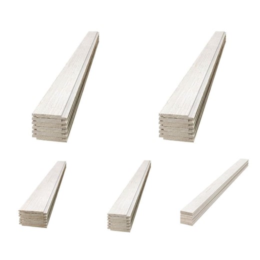 Edge Barn Wood White Shiplap & Trim Bundle - The Home Depot