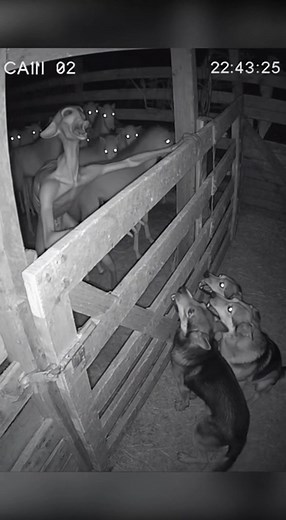 A chilling, found-footage style, black-and-white (night-vision)...