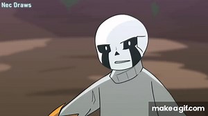 Epic!Sans vs Delta!Sans [Animation] on Make a GIF