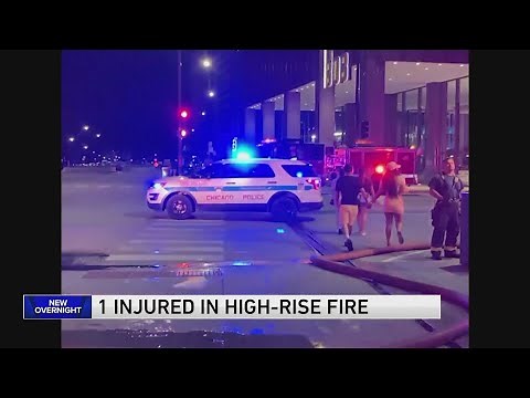 1 in critical condition in high-rise fire in Loop