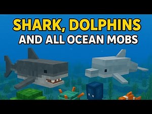 All Ocean Giant Mobs in Minecraft 🌊 | Sharks, Whales, Kraken & More!