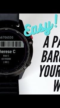 Install a Parkrun Barcode on your Garmin Watch- Easy!
