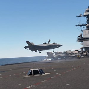 F-35B Performs a Vertical Landing On An Aircraft Carrier | GameboyRed