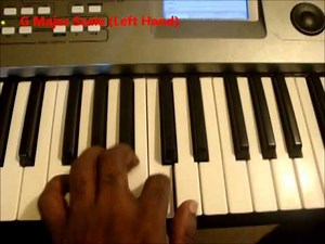 How to Play G Major Scale on Piano - Right & Left Hand Fingering