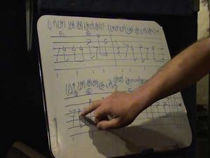 Comment jouer le générique de "Motus" (2/2) à la guitare.