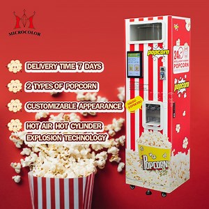 [Hot Item] Cinema Electric Automatic Popcorn Maker Machine Industrial Commercial Popcorn Vending Machine