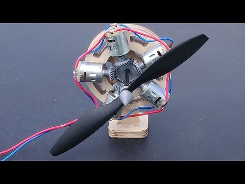 Making Diy Radial Engine Using Powerful Motors