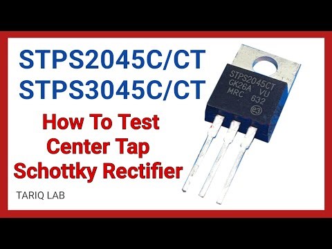 How To Test Center Tapped Schottky Rectifier