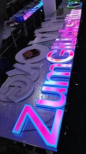 Say goodbye to traditional signboards with illusion effects#sign #ledsign #signagedesign