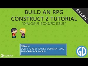 3. Build an RPG - Dialogue Boxs/Fix issue (Construct 2 Tutorial)