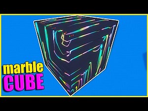 Making A Marble Run Out Of A CUBE - Marble World Gameplay