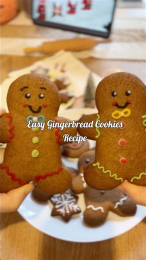 Easy Gingerbread Men Recipe | 聖誕節薑餅人食譜 #reels #christmas #baking