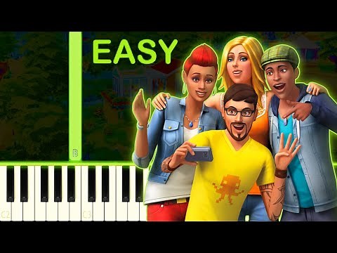 THE SIMS 4 - EASY Piano Tutorial