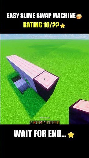 🛠 Minecraft Slime Swap Machine! (Redstone Tutorial) #minecraft#shorts