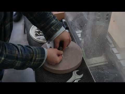 CNC milling a plaster mould