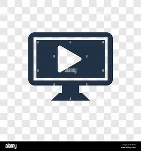 Video player vector icon isolated on transparent background, Video player transparency logo concept Stock Vector Image & Art - Alamy