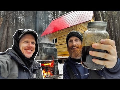 BUILDING a Maple Syrup WOOD EVAPORATOR at the Cabin! | CANADIAN HOSERS Edition