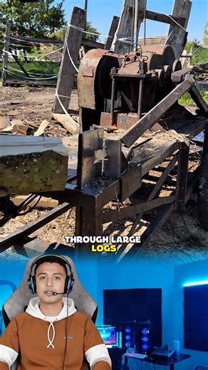 Efficient Wood Splitting: Homemade Mechanical Log Splitter in Action. Watch this powerful homemade mechanical log splitter make quick work of large logs! This DIY machine uses a heavy-duty flywheel and crank mechanism to drive a pusher, splitting tough wood with ease. A great example of rustic engineering and efficient firewood preparation. #WoodSplitter #LogSplitter #DIYMachine #Firewood #Homesteading #MechanicalEngineering #WoodWorking #RusticTools #HomemadeTools #WoodCutting | Lukubesi