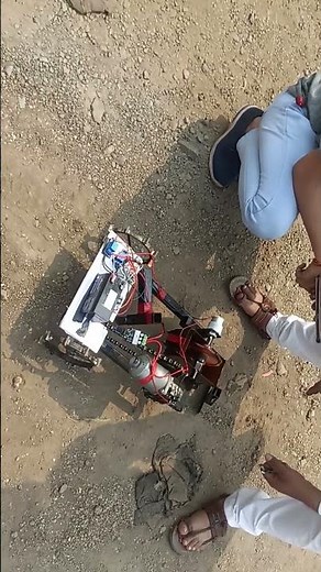 wireless Seed sowing robot using arduino & HC05 module