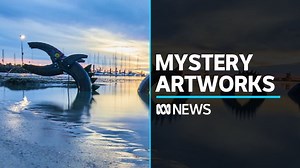 Mystery person installing artworks across Victorian town